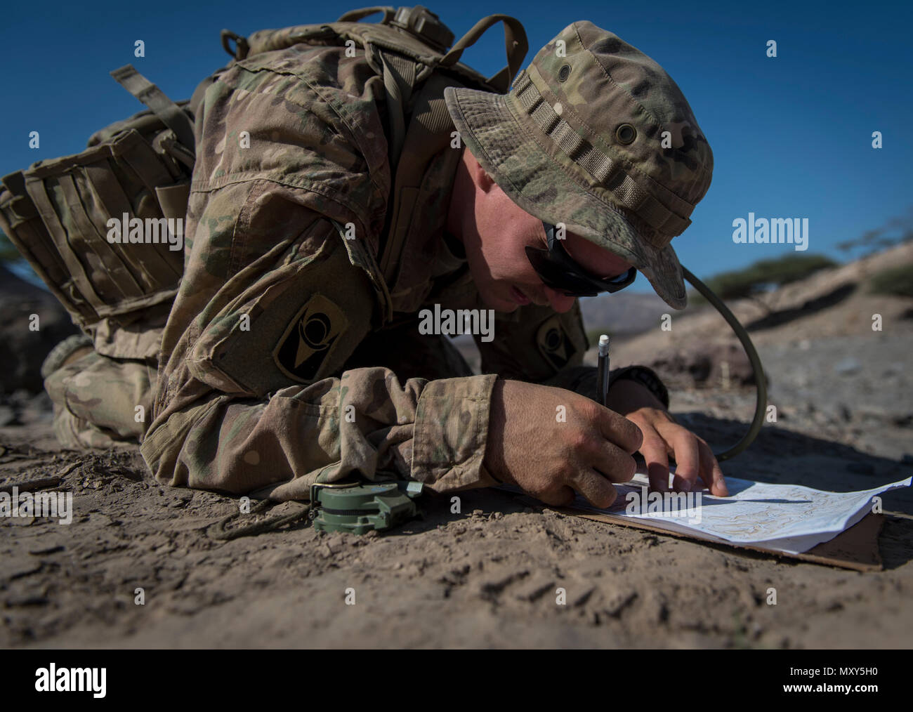 During Expert Infantryman Badge qualification near Arta, Djibouti on ...