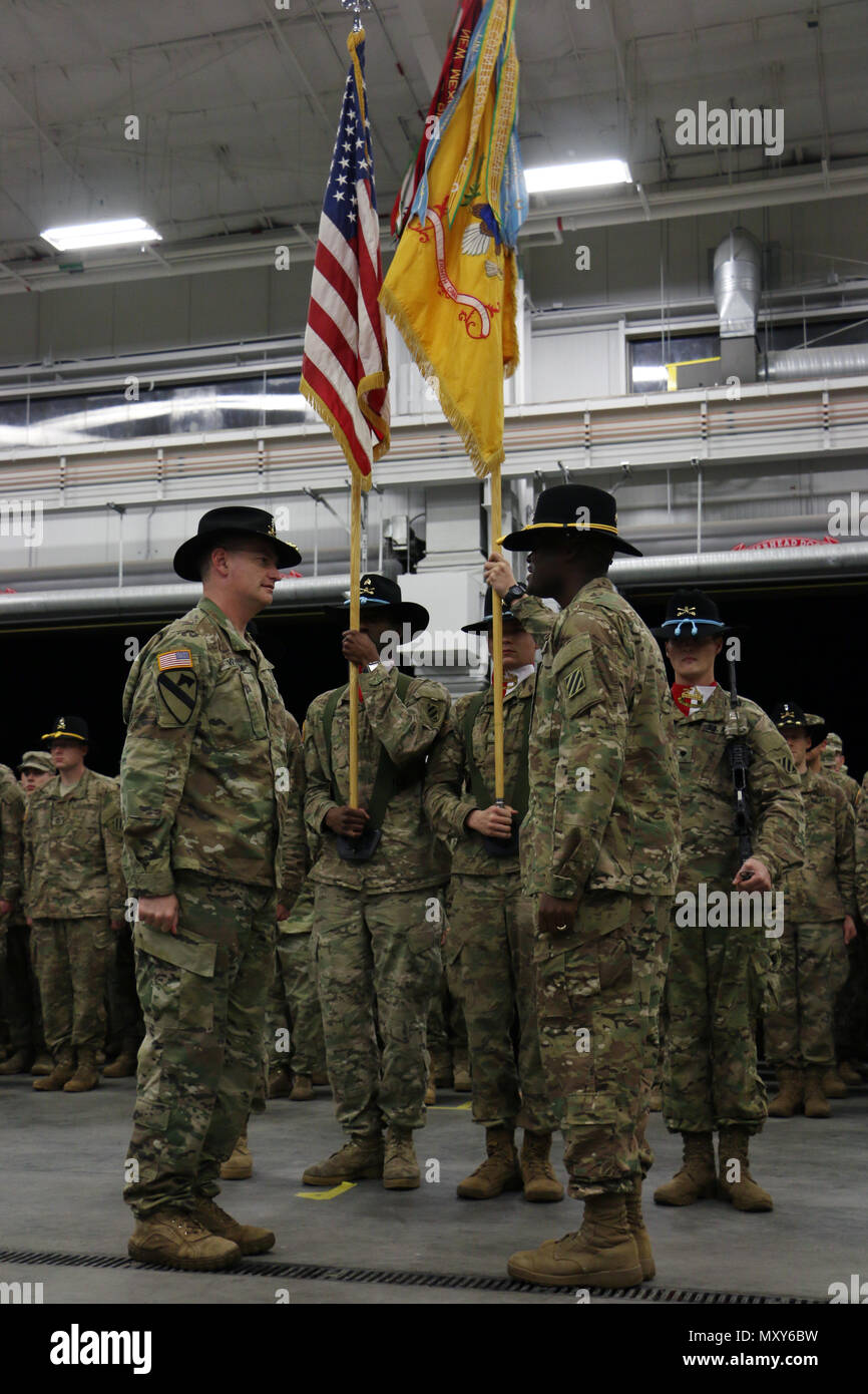 Lt. Col. Jay Wisham (left), commander of 6th Squadron, 8th Cavalry ...