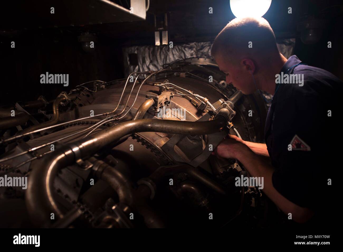 161215-N-BL607-060 ARABIAN GULF (Dec.15, 2016) Petty Officer 3rd Class ...