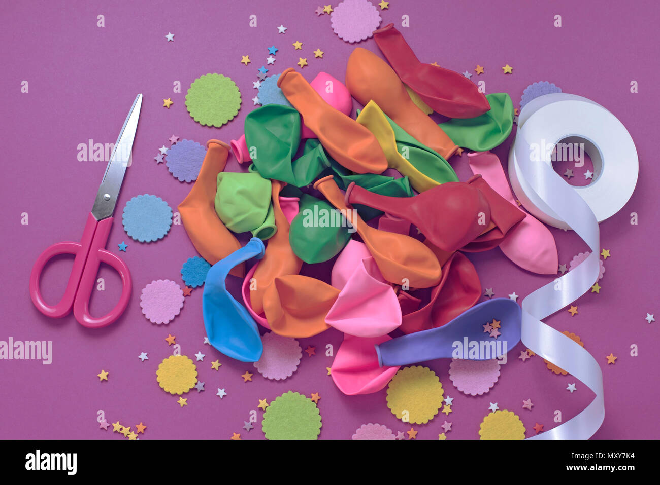 Decorative composition a set of materials for the design of the holiday ...