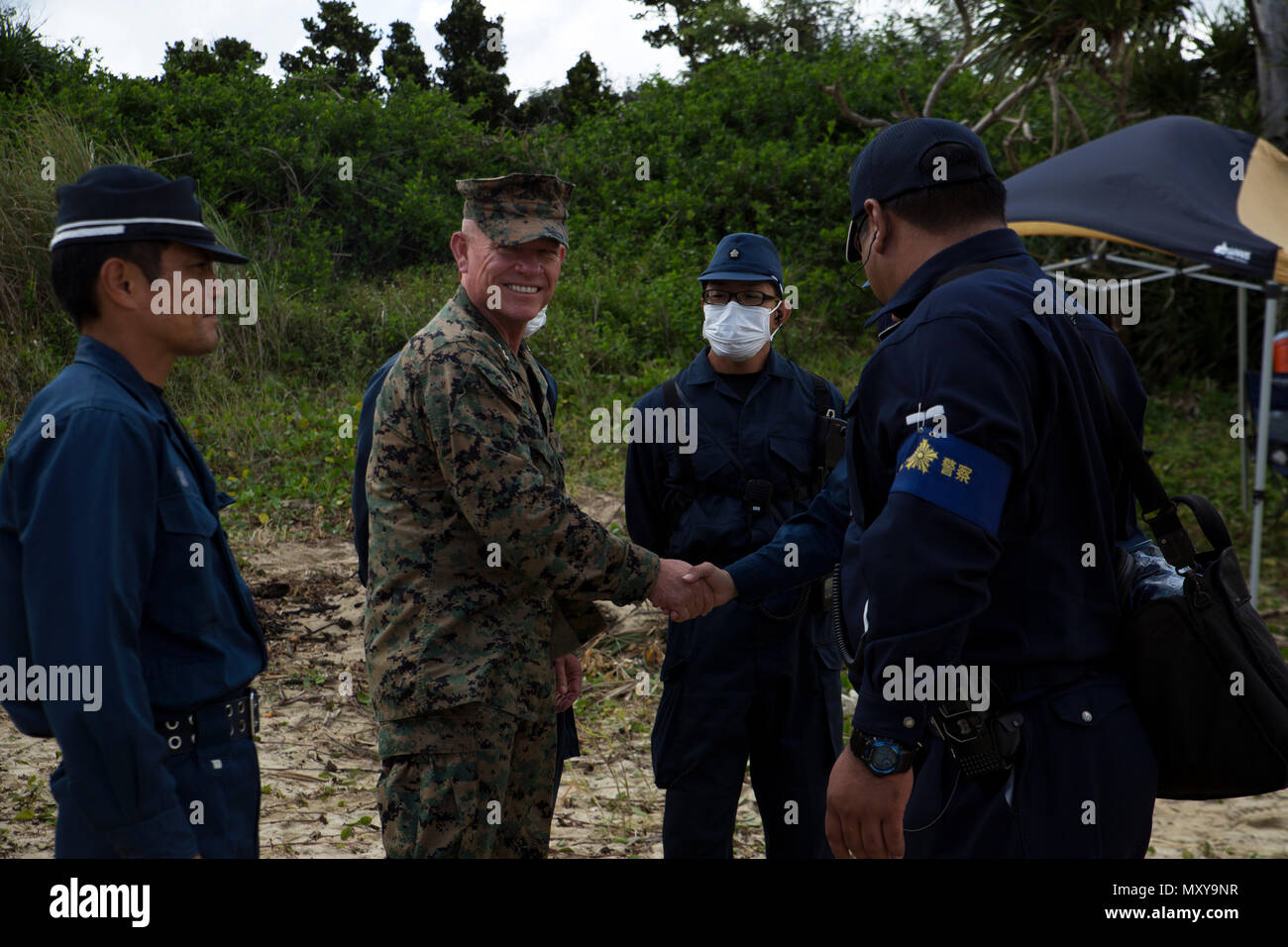 Japanese officers visiting hi-res stock photography and images - Alamy