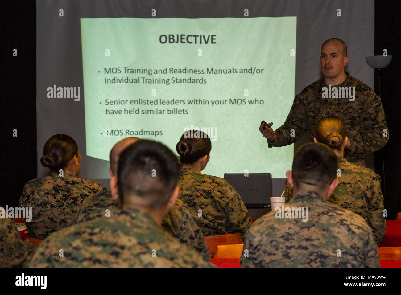 U.S. Marine Corps 1st Sgt. Luke W. Kuznik,India Company first sergeant ...