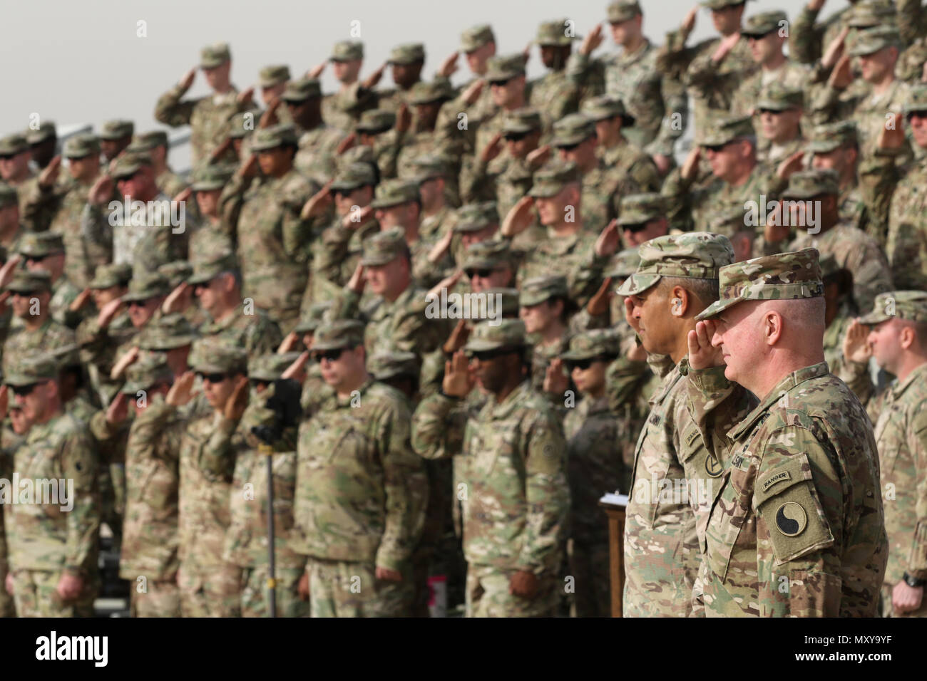 Lt. Gen. Michael X. Garrett, commander U.S. Army Central, and Maj. Gen ...