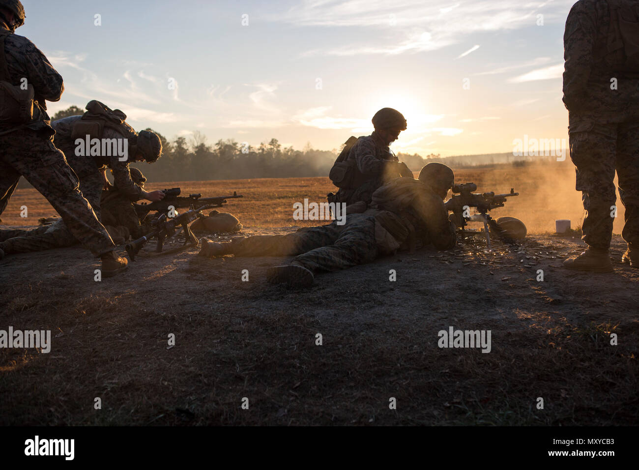U.S. Marines with Headquarters and Support Company, 3rd Battalion, 8th ...
