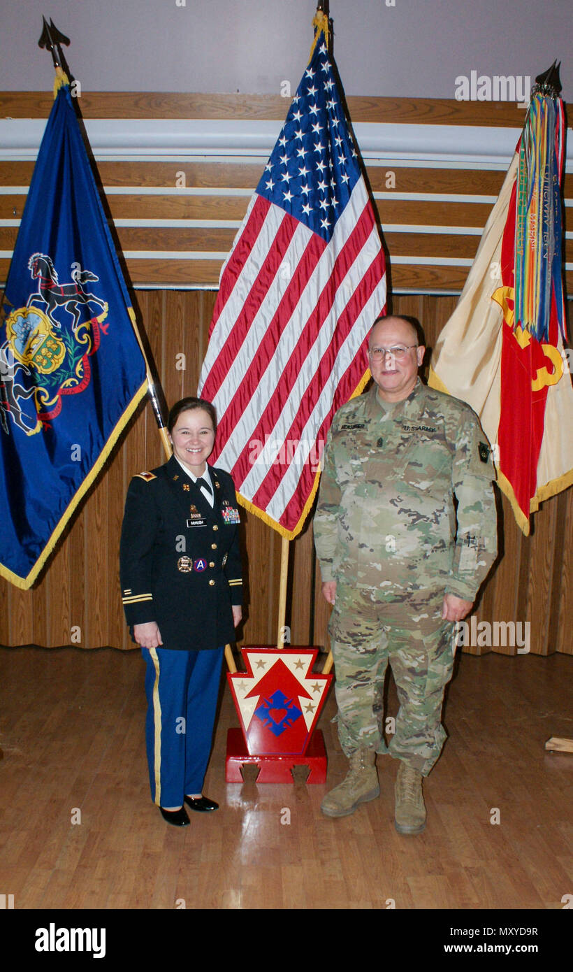 Col. Laura McHugh, commander of the 213th Regional Support Group and ...