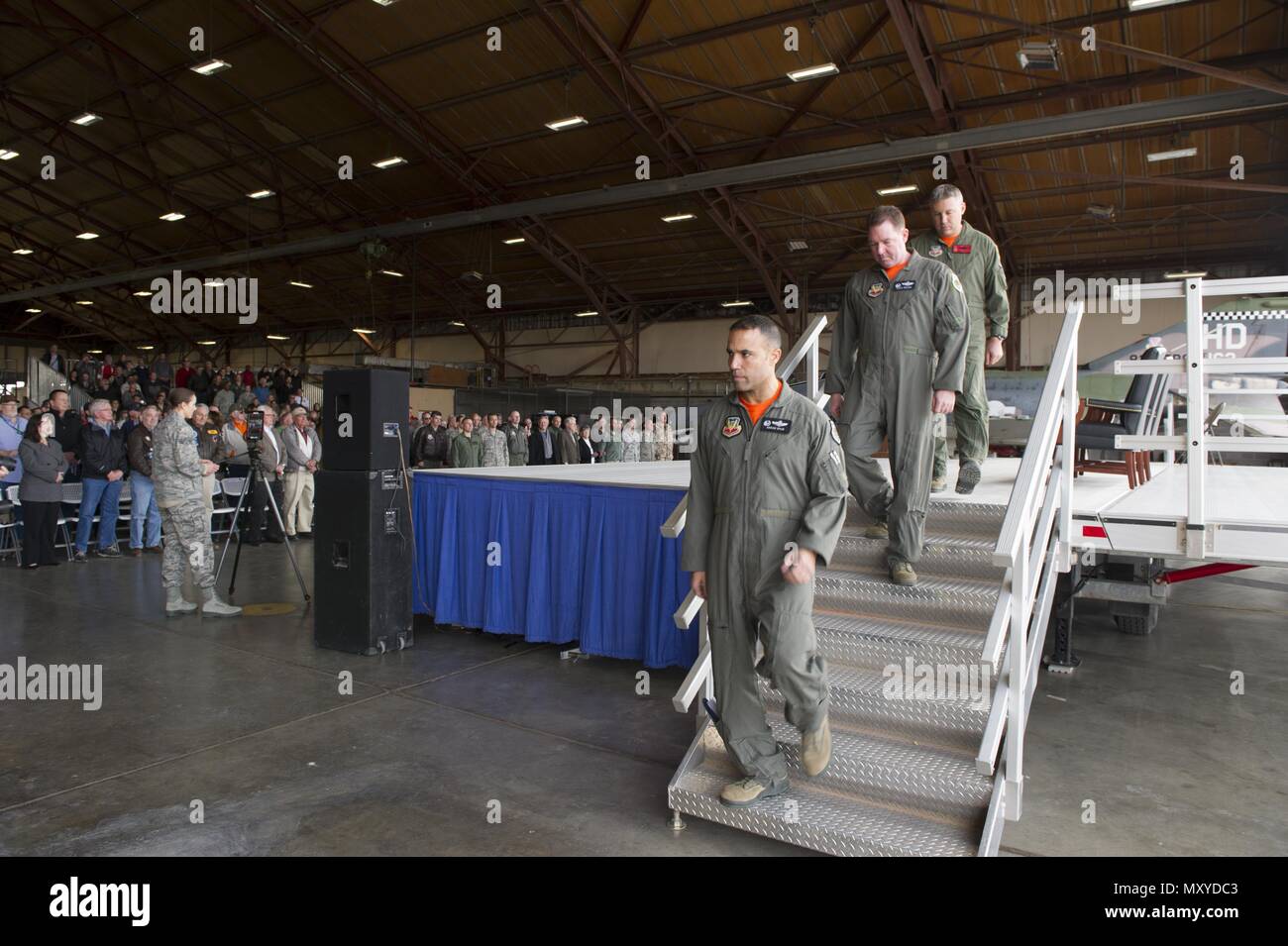 Col. Adrian Spain (bottom), 53rd Wing commander; Col. Lance Wilkins ...