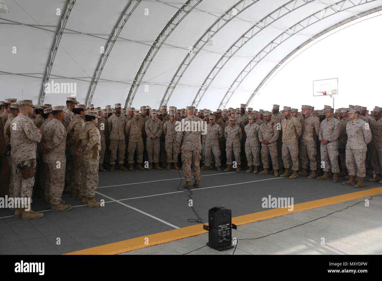 Commandant of the Marine Corps Gen. Robert B. Neller speaks with the ...