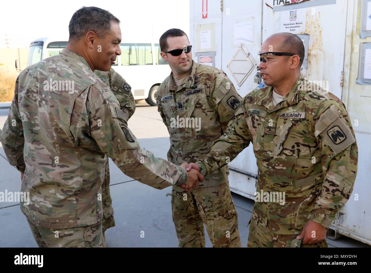 The U.S. Army Central commander, Lt. Gen. Michael Garrett, met with the ...
