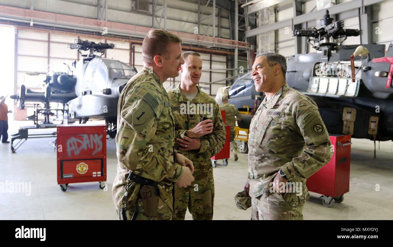 The U.S. Army Central commander, Lt. Gen. Michael Garrett, met with the ...