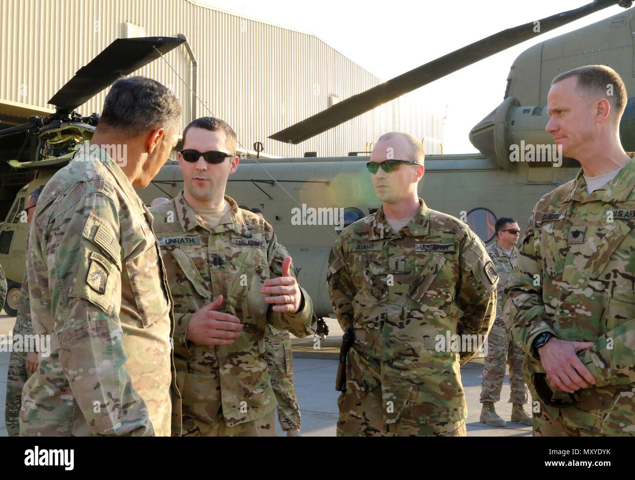 The U.S. Army Central commander, Lt. Gen. Michael Garrett, met with the ...