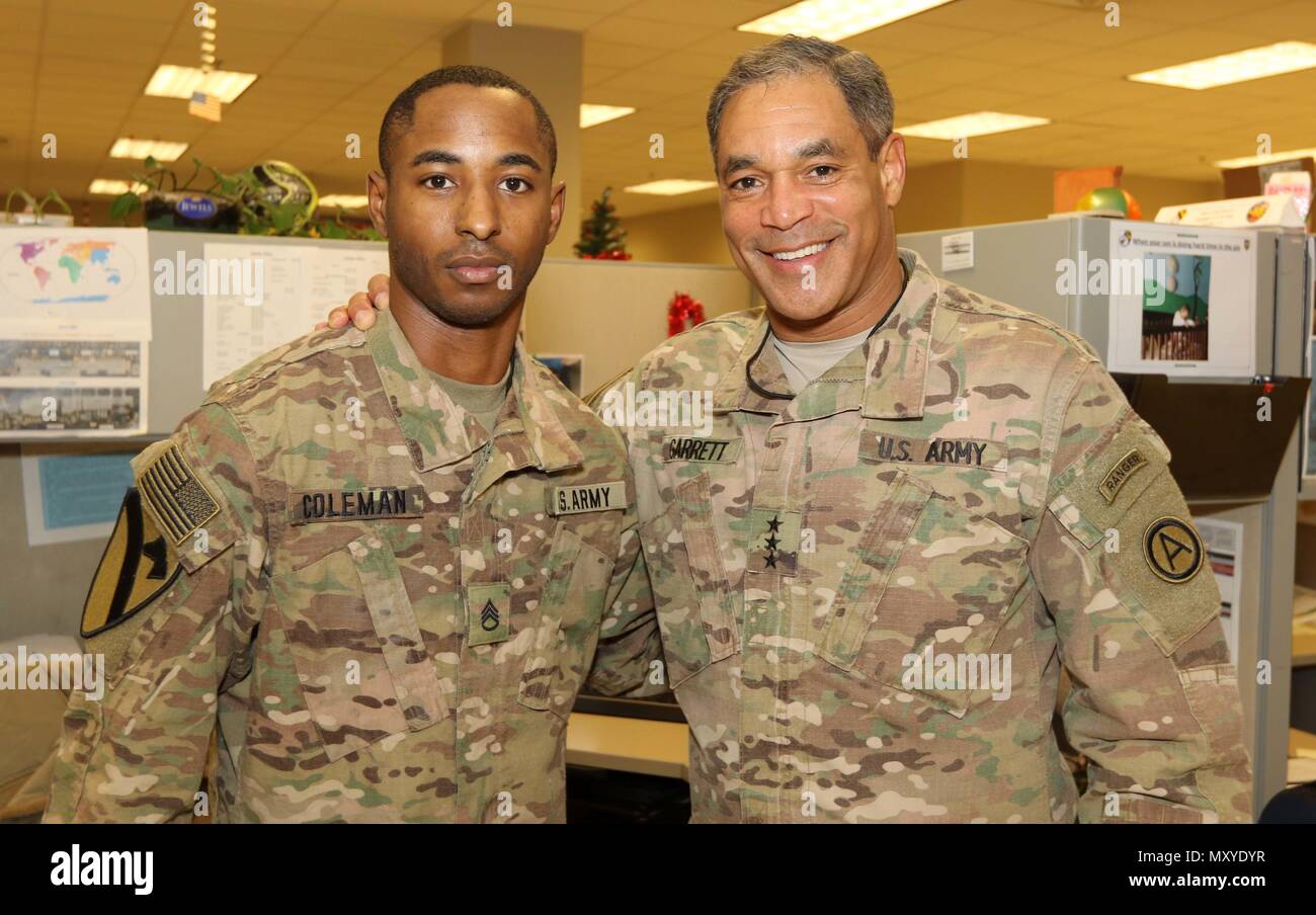 The U.S. Army Central commander, Lt. Gen. Michael Garrett, met with the ...