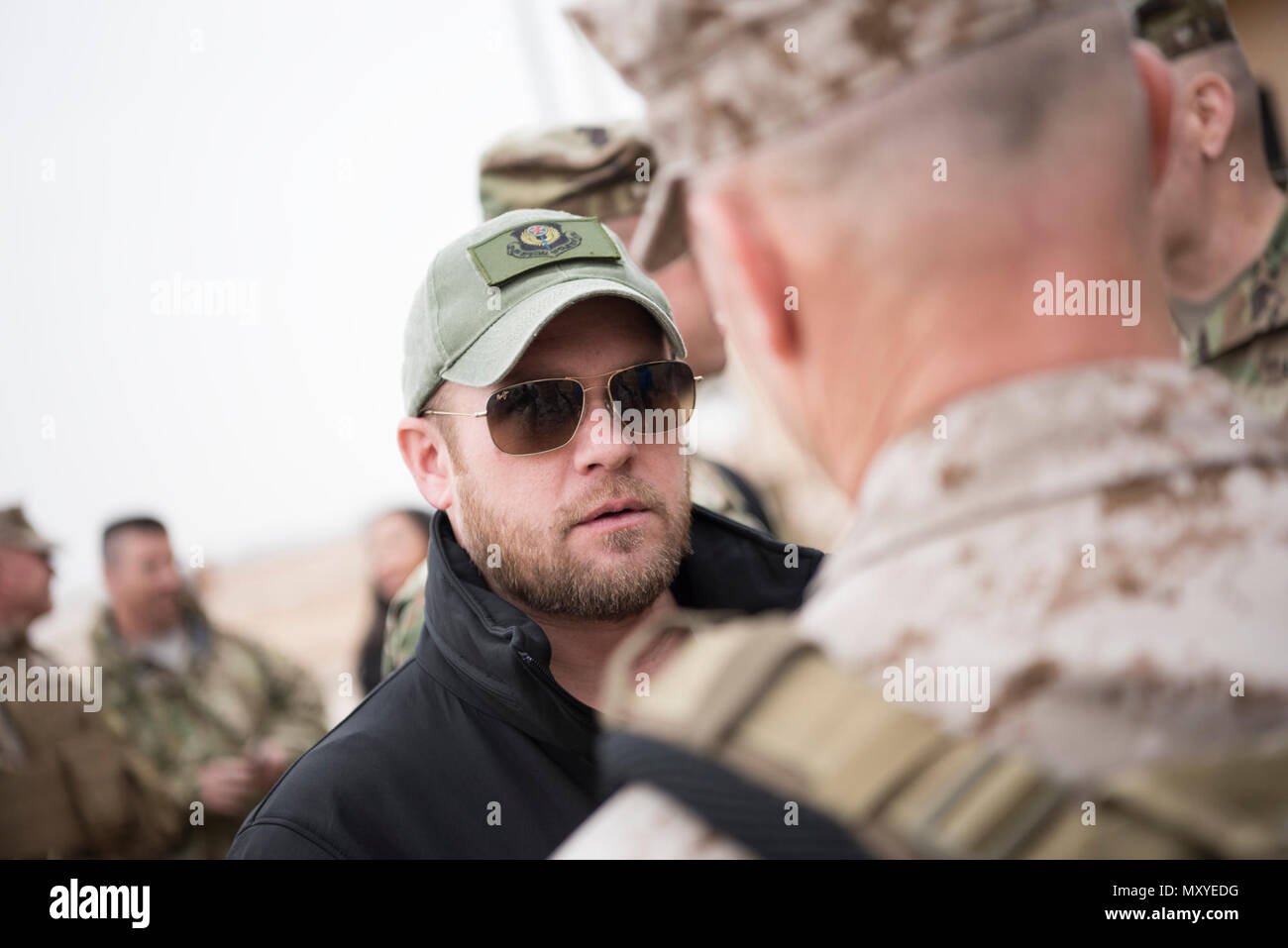 Country Music performer Kyle Jacobs speaks with deployed service ...