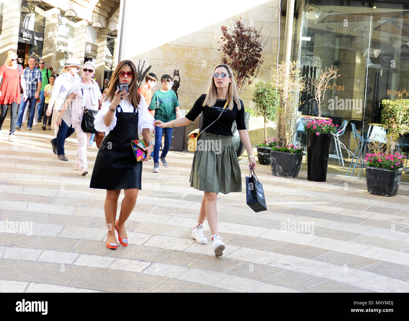 Alrov Mamilla Avenue is a popular open air mall in Jerusalem, Israel ...