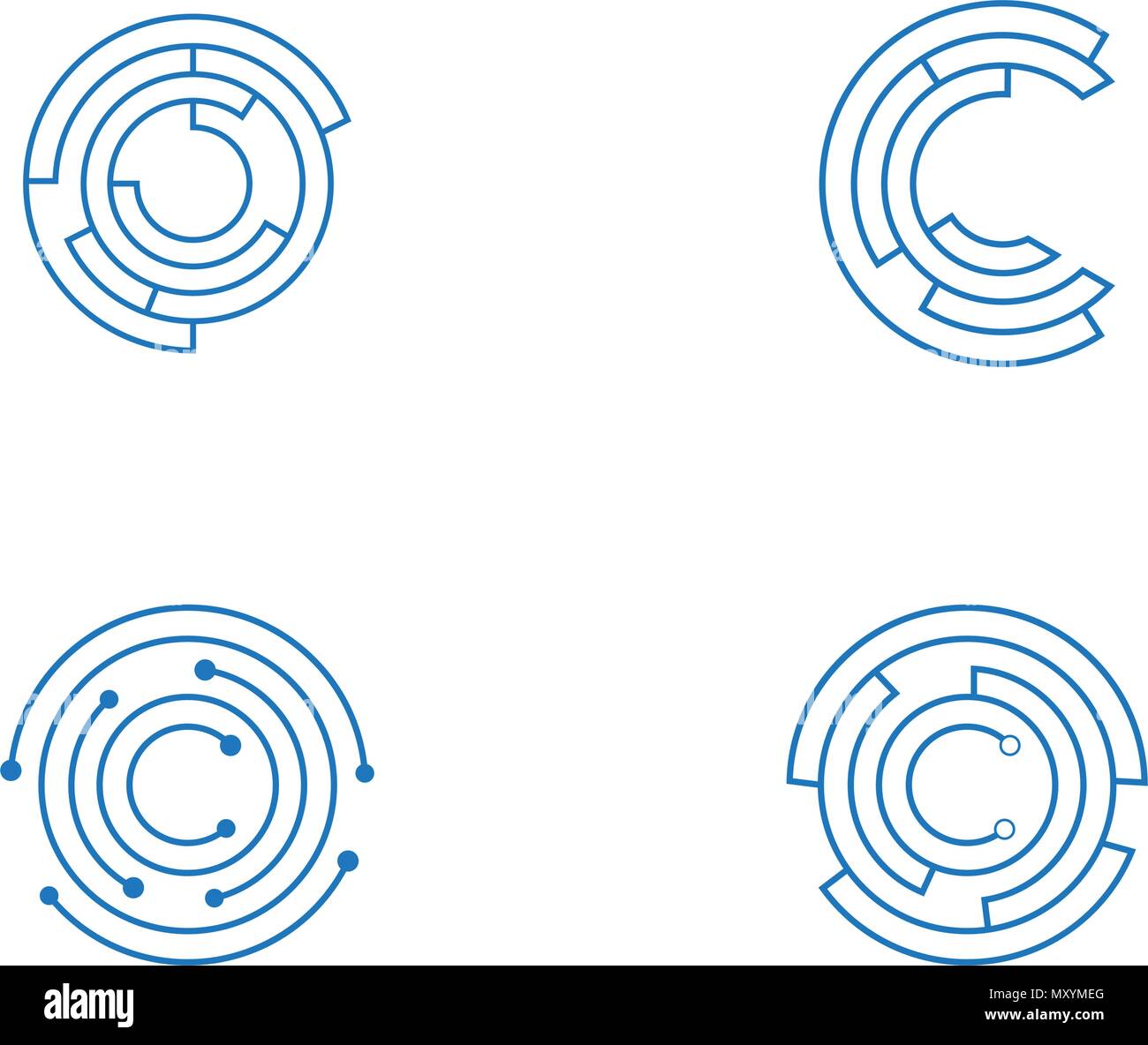 Circuit Logo Template vector illustration icon design Stock Vector ...