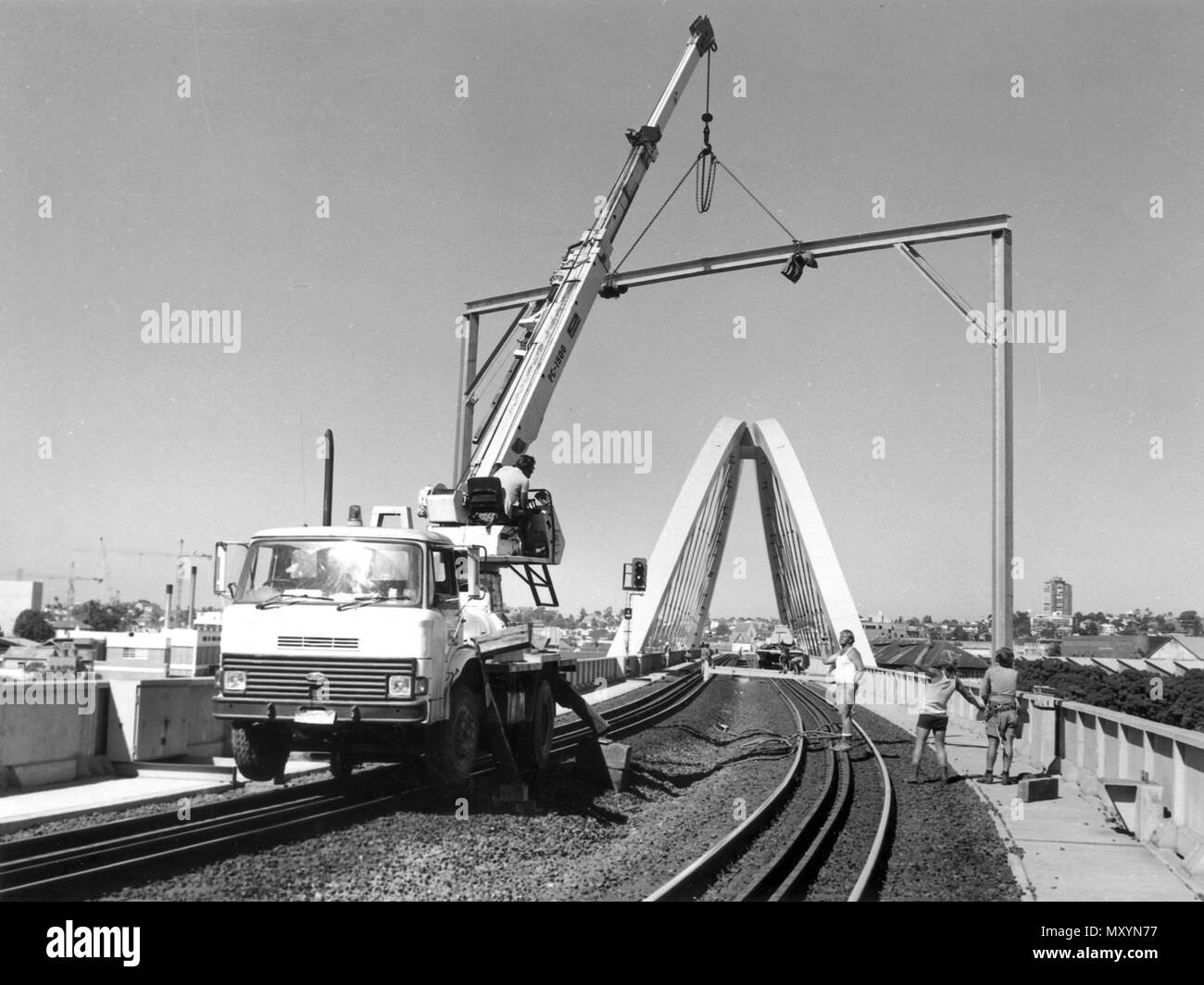 Merivale Bridge, South Brisbane, c 1981. First proposed in 1885 ...