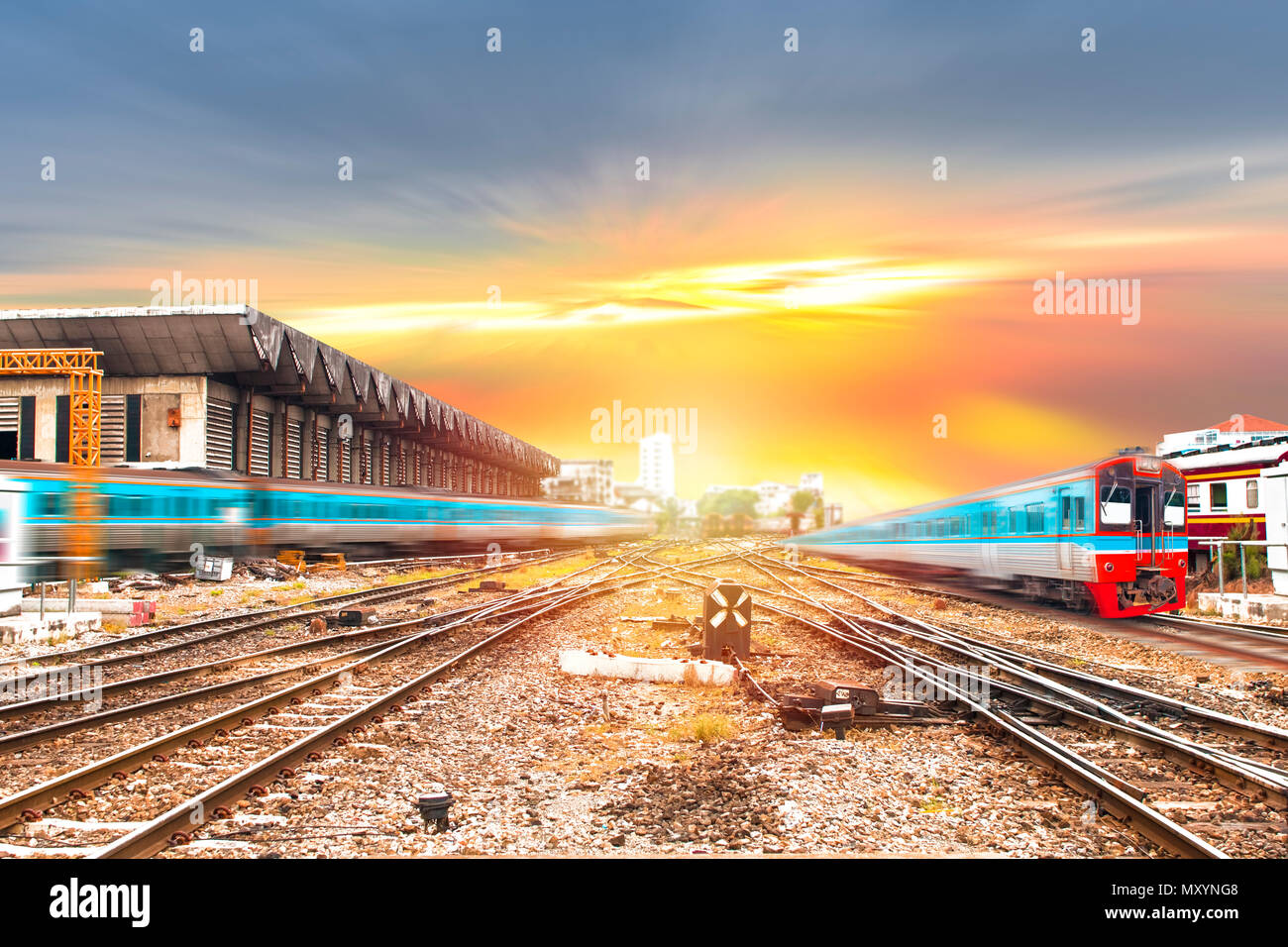 Railroad train in trip to creative for design and decoration isolate on ...