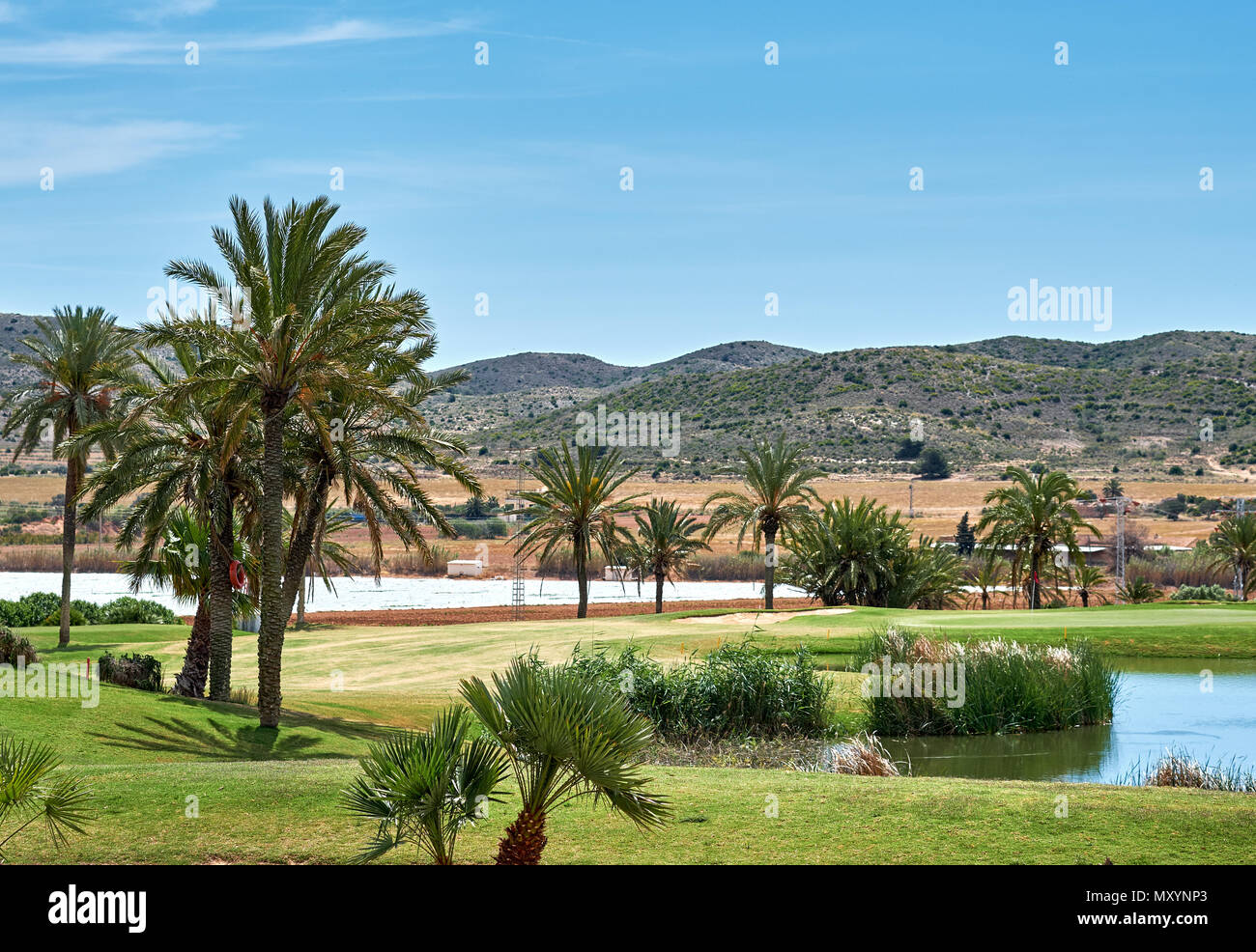 Golf field in Spain Stock Photo - Alamy