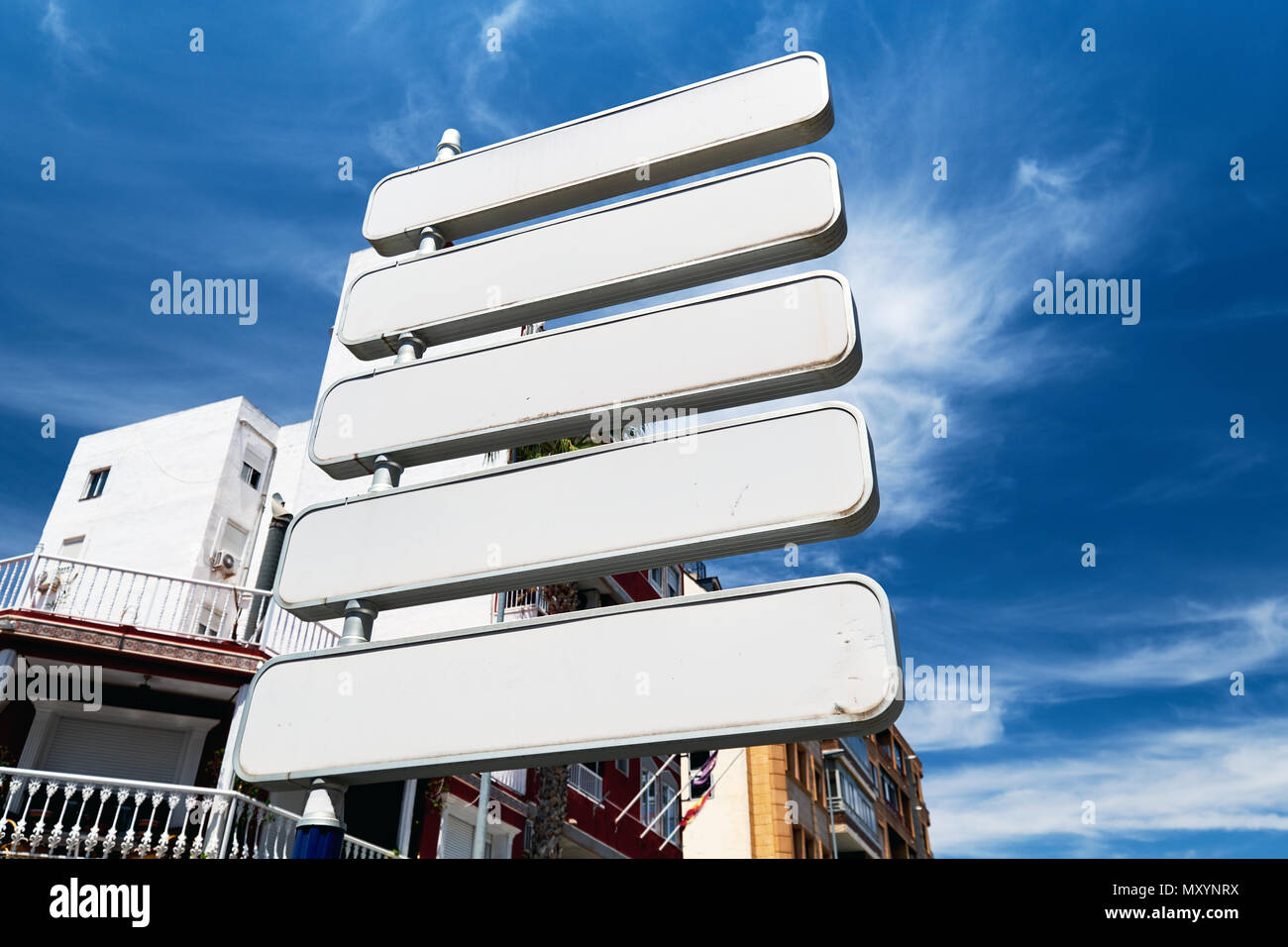 Empty blanks of road signs Stock Photo - Alamy