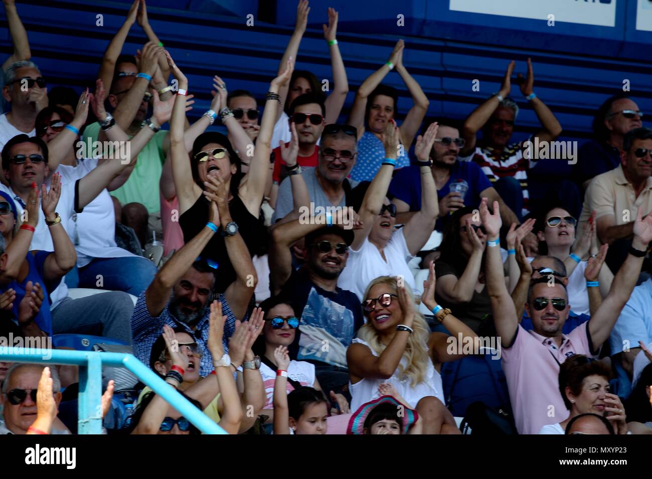 Football Fans Cheering Stadium Stock Photos & Football Fans Cheering ...