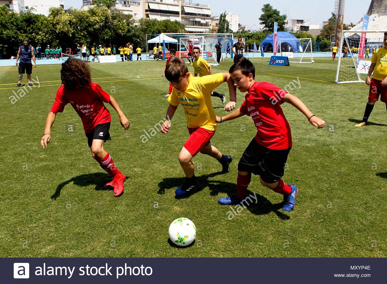 Children Play Football Stock Photos & Children Play Football Stock ...