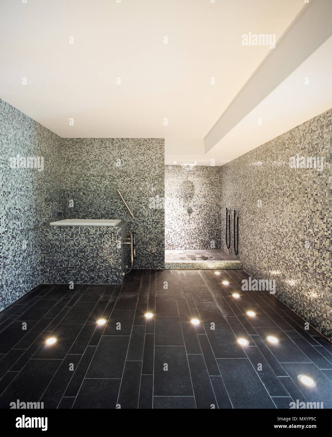 Interior of a modern house, turkish steam bath Stock Photo - Alamy