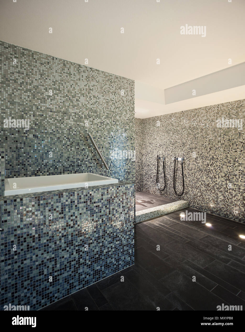 Interior of a modern house, turkish steam bath Stock Photo - Alamy