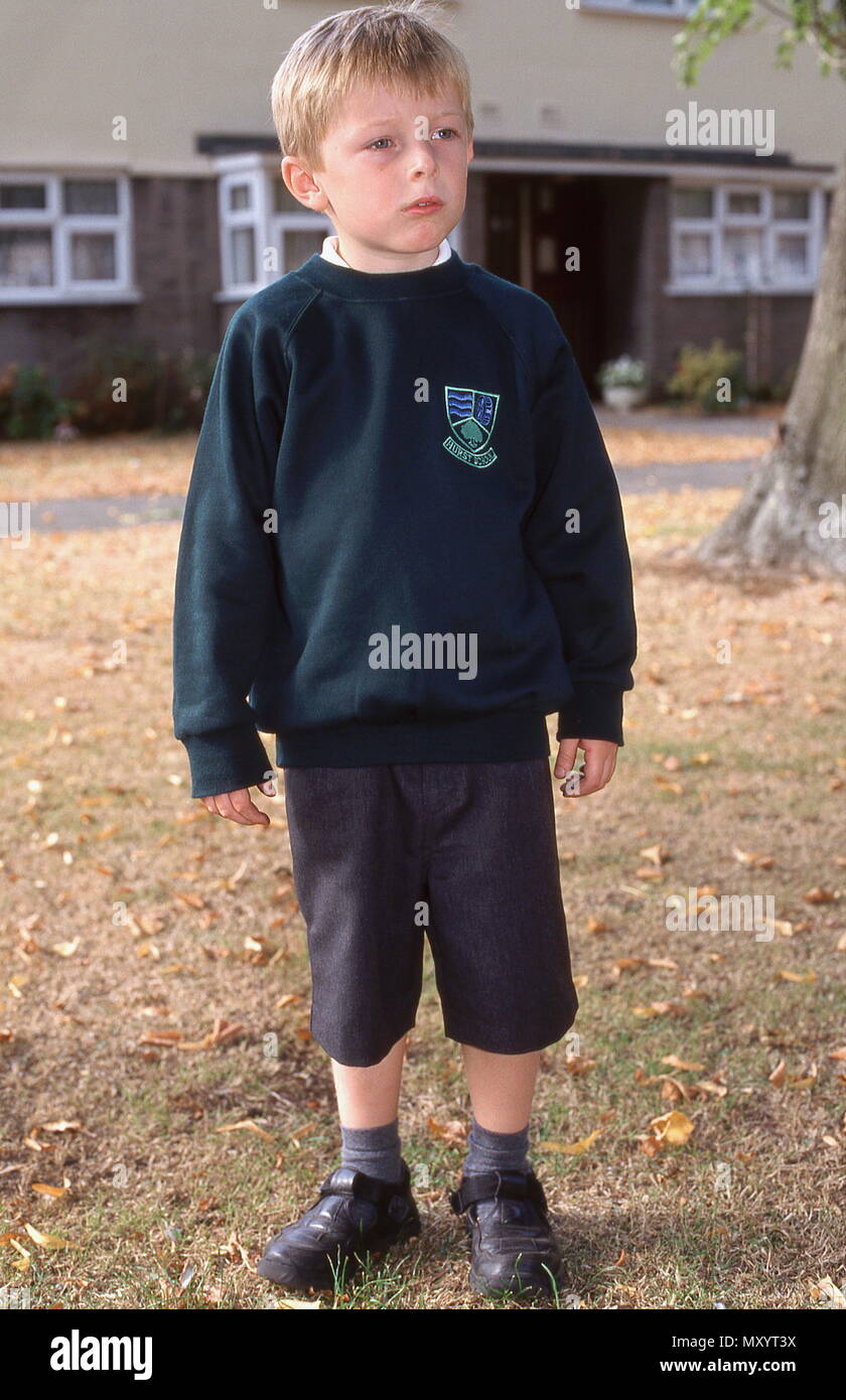 Young boy in his primary school uniform Stock Photo - Alamy