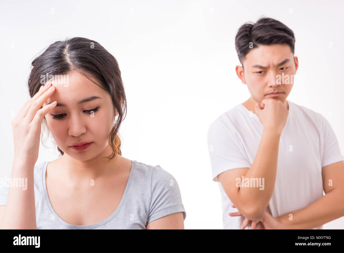 Unhappy. Couple in trouble. Conflict and couple crisis Stock Photo - Alamy