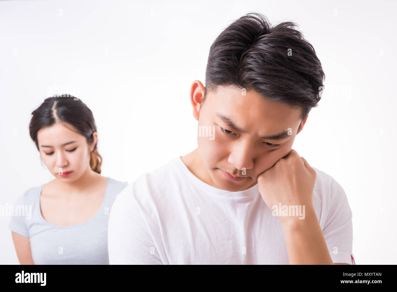 Unhappy. Couple in trouble. Conflict and couple crisis Stock Photo - Alamy