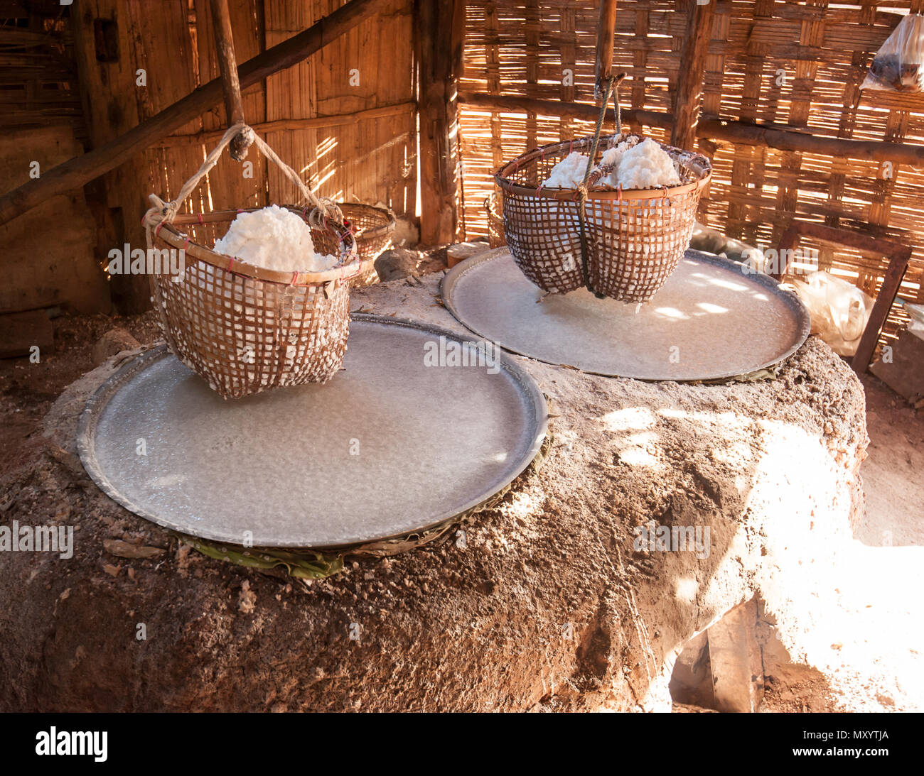 Traditional Salt making in Nan Province Thailand Stock Photo - Alamy