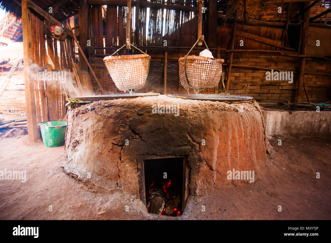 Traditional Salt making in Nan Province Thailand Stock Photo - Alamy