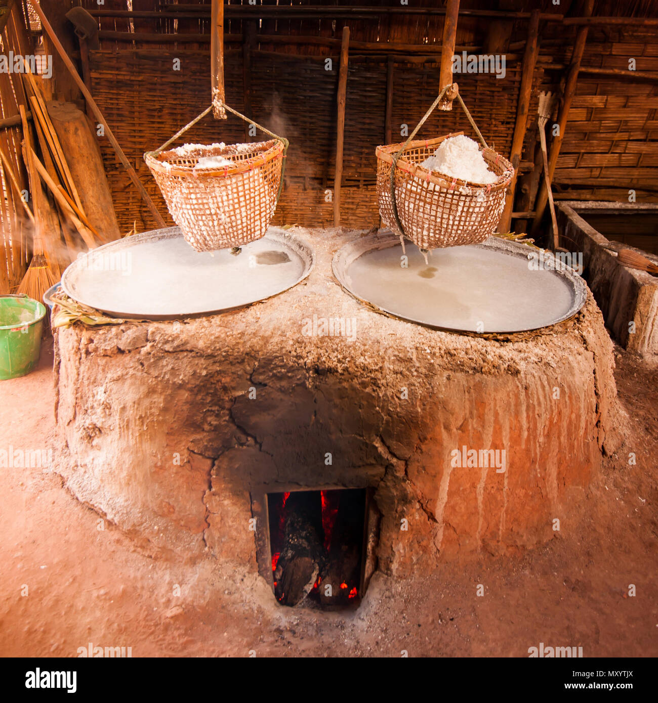 Traditional Salt making in Nan Province Thailand Stock Photo - Alamy