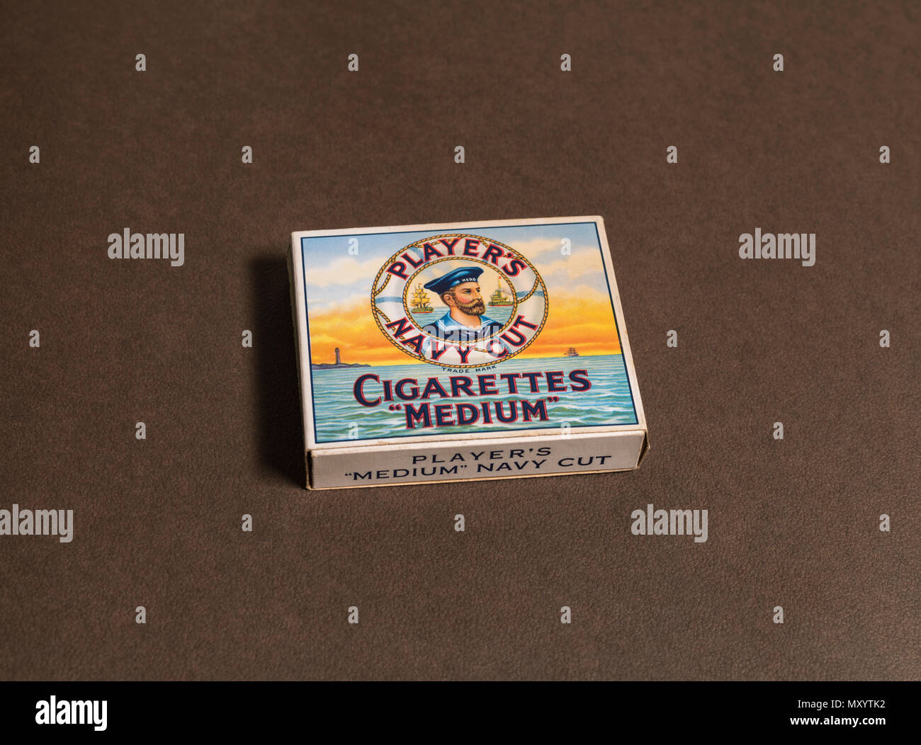 Pack shot of vintage Players Navy Cut cigarette packet Stock Photo - Alamy
