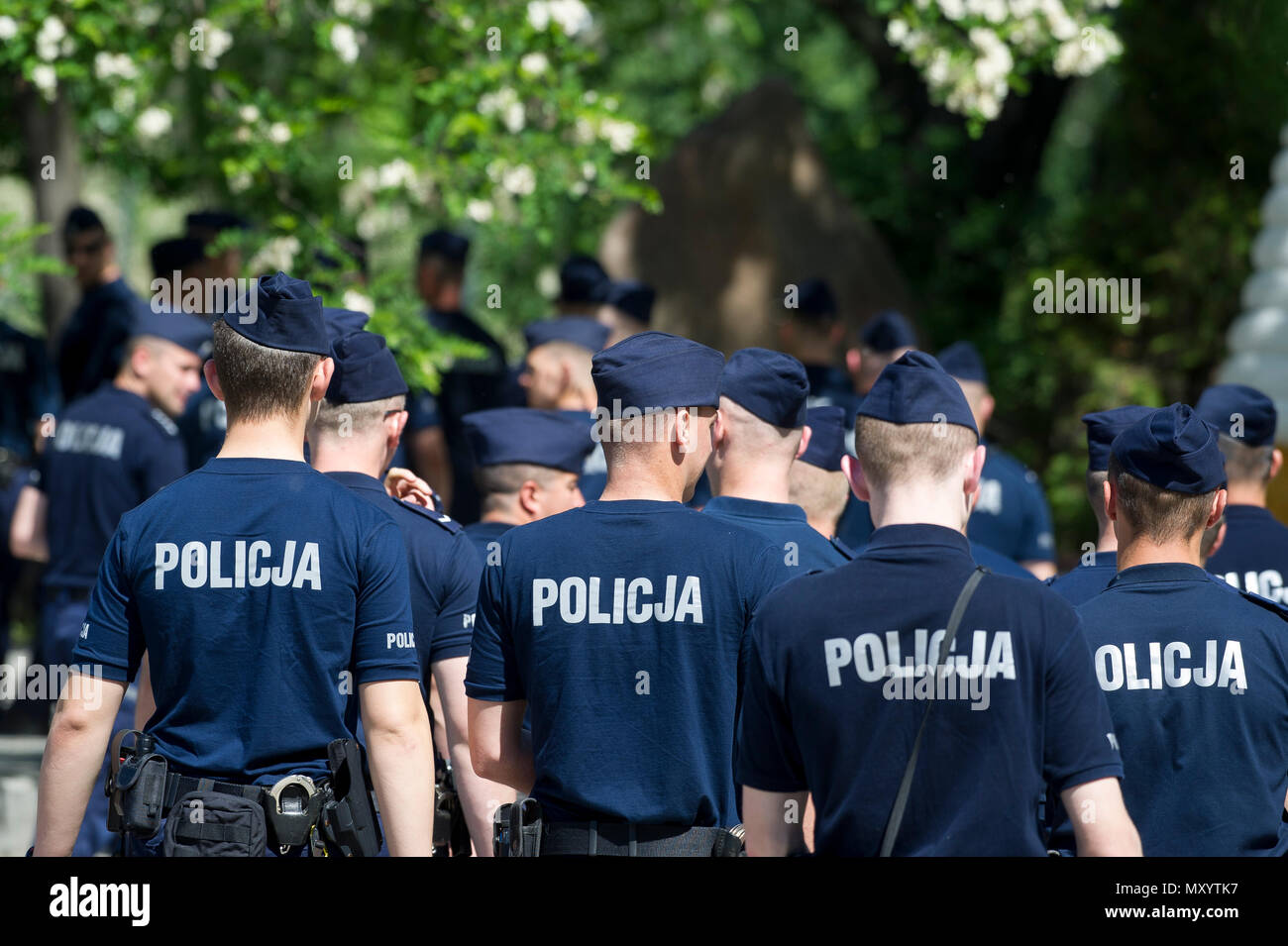 Polish anti-riot police (Oddzialy Prewencji Policji) in Warsaw, Poland ...