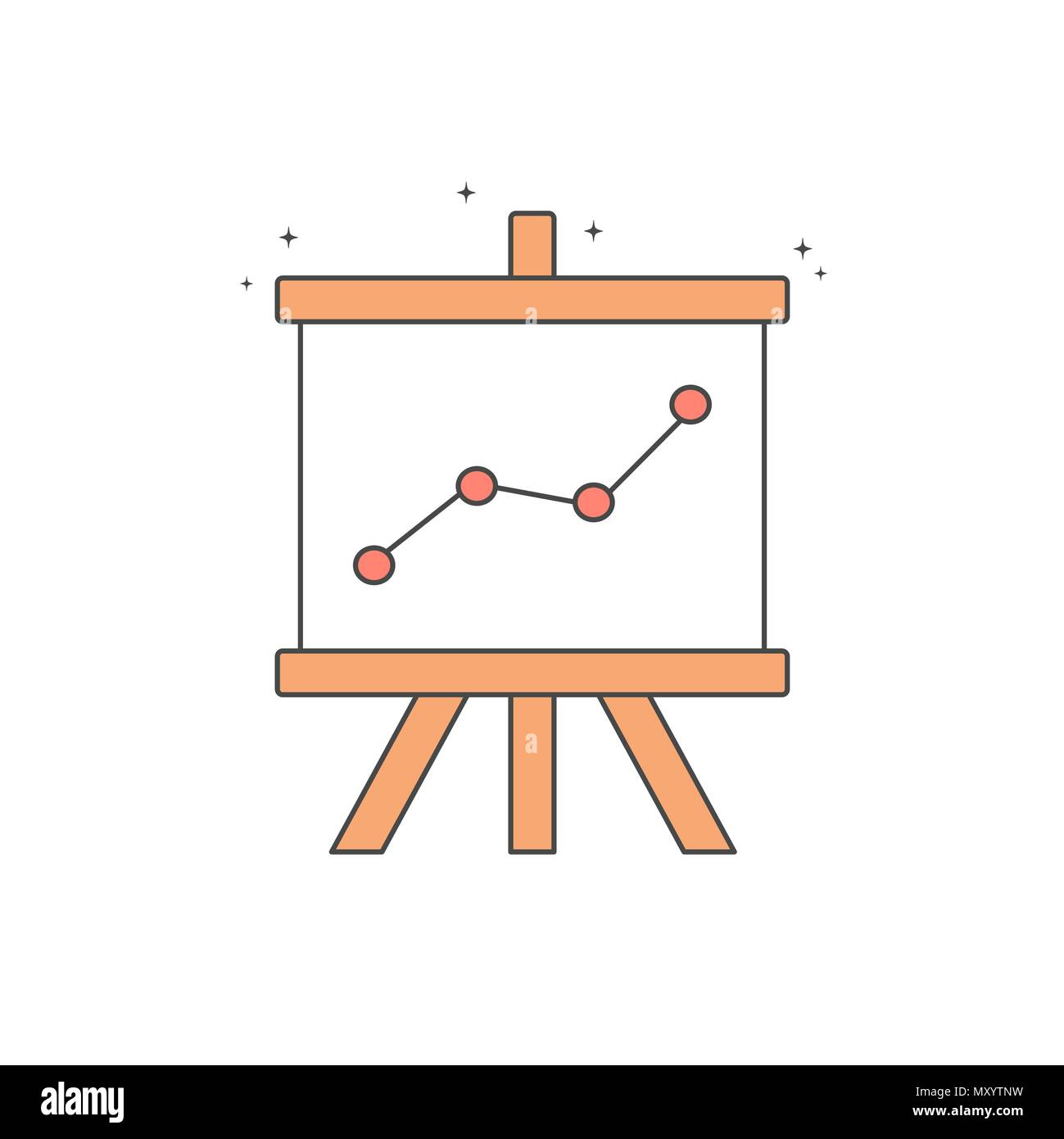 cute flip chart vector icon Stock Vector Image & Art - Alamy