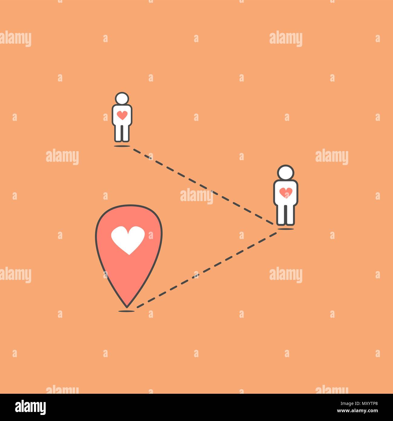 love path concept vector illustration Stock Vector Image & Art - Alamy