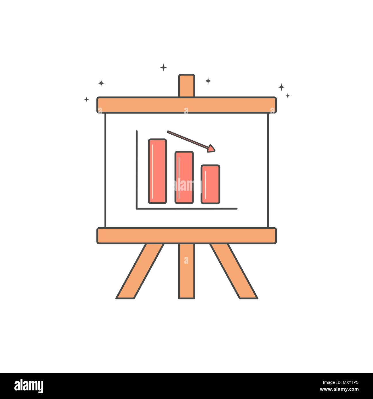 cute cartoon statistic vector icon Stock Vector Image & Art - Alamy