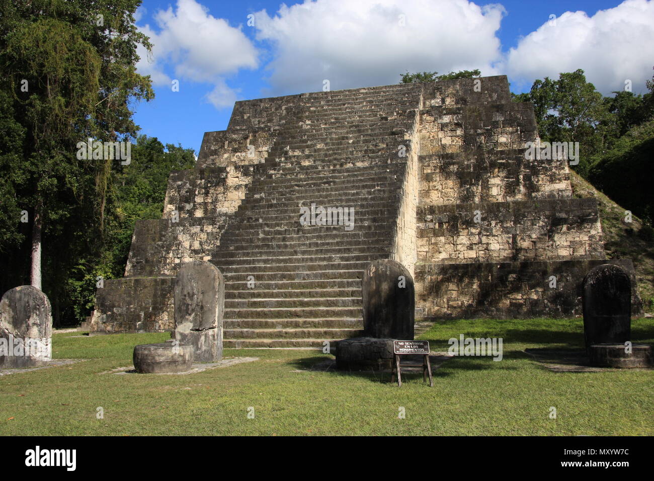 Lost World Pyramid, Mundo Perdido complex, Tikal, Mayan city Guatemala ...