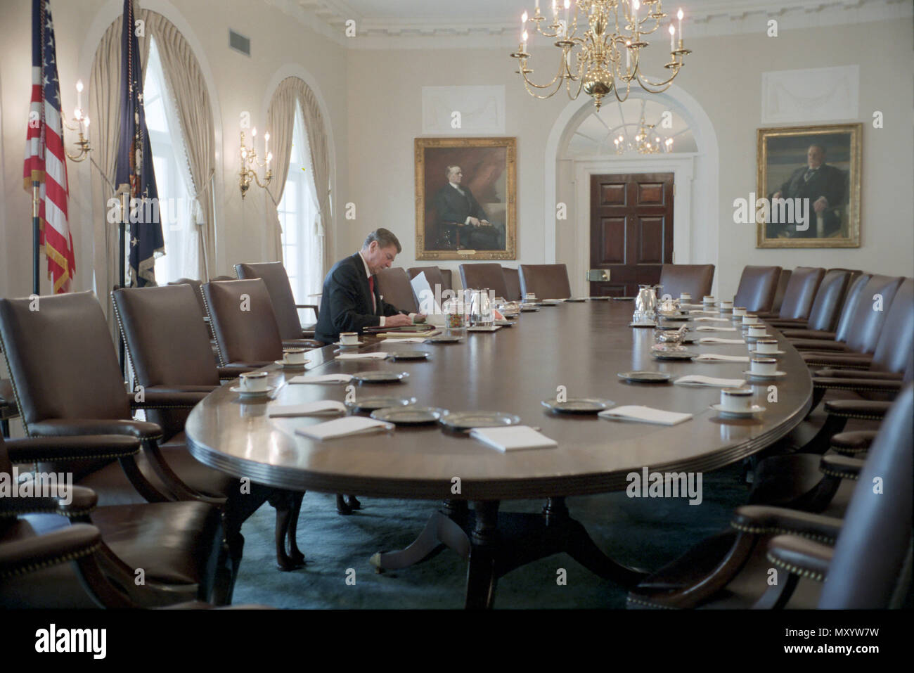 The reagan cabinet hi-res stock photography and images - Alamy