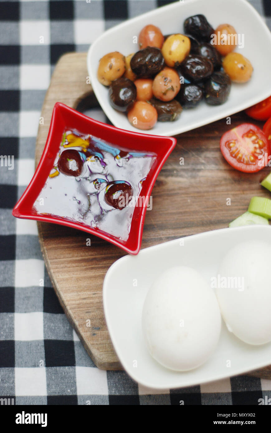 Traditional Turkish breakfast plates Stock Photo - Alamy