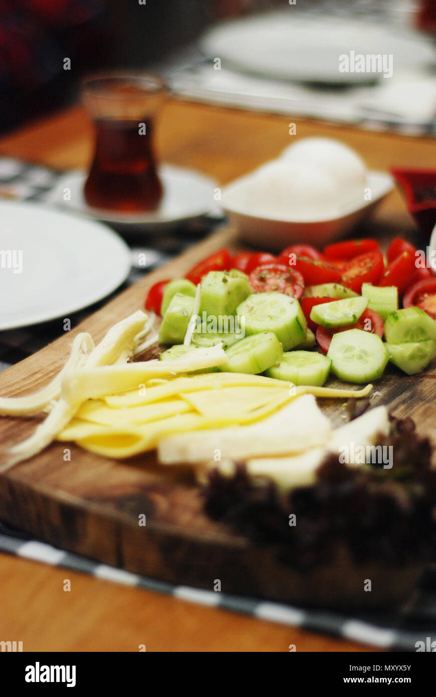 Traditional Turkish breakfast plates Stock Photo - Alamy
