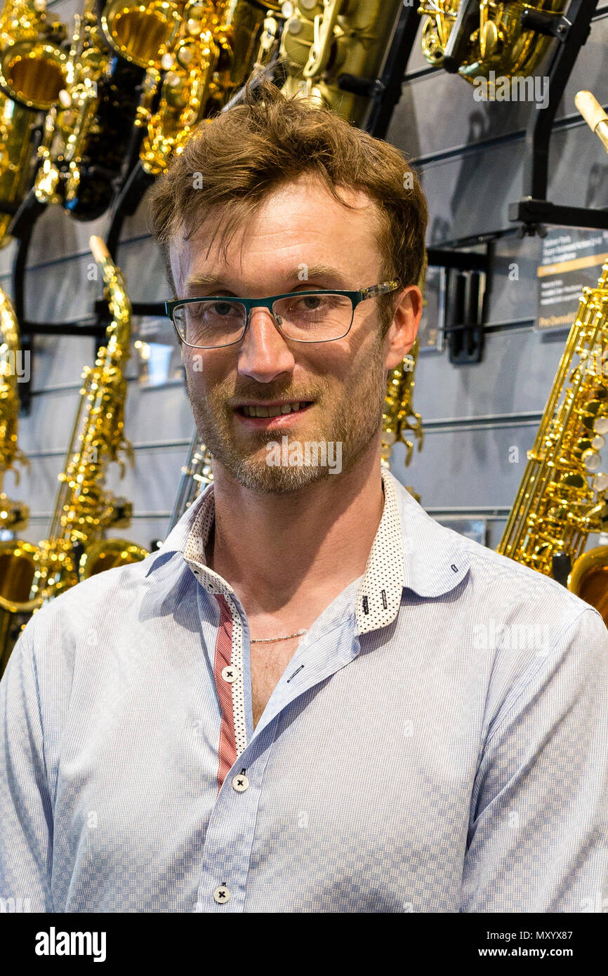 Jim Cheek, Director at Sax.co.uk Stock Photo - Alamy