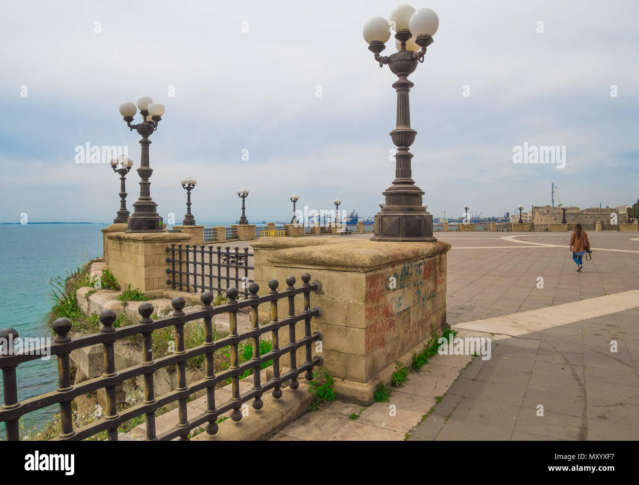 Taranto, Italy - The historic center of a big city in southern Italy ...