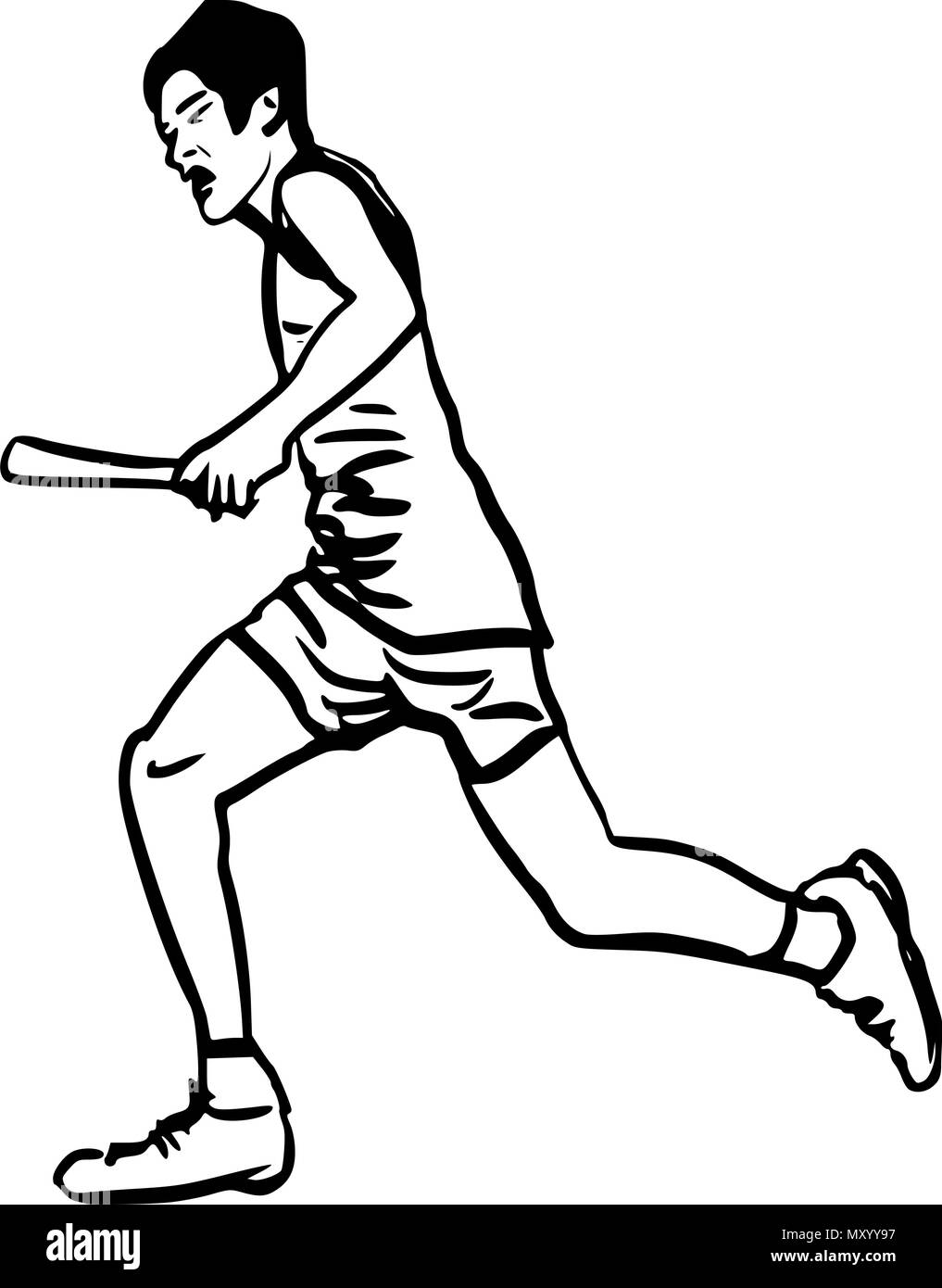 Athletics - hand drawn illustrations Stock Vector Image & Art - Alamy