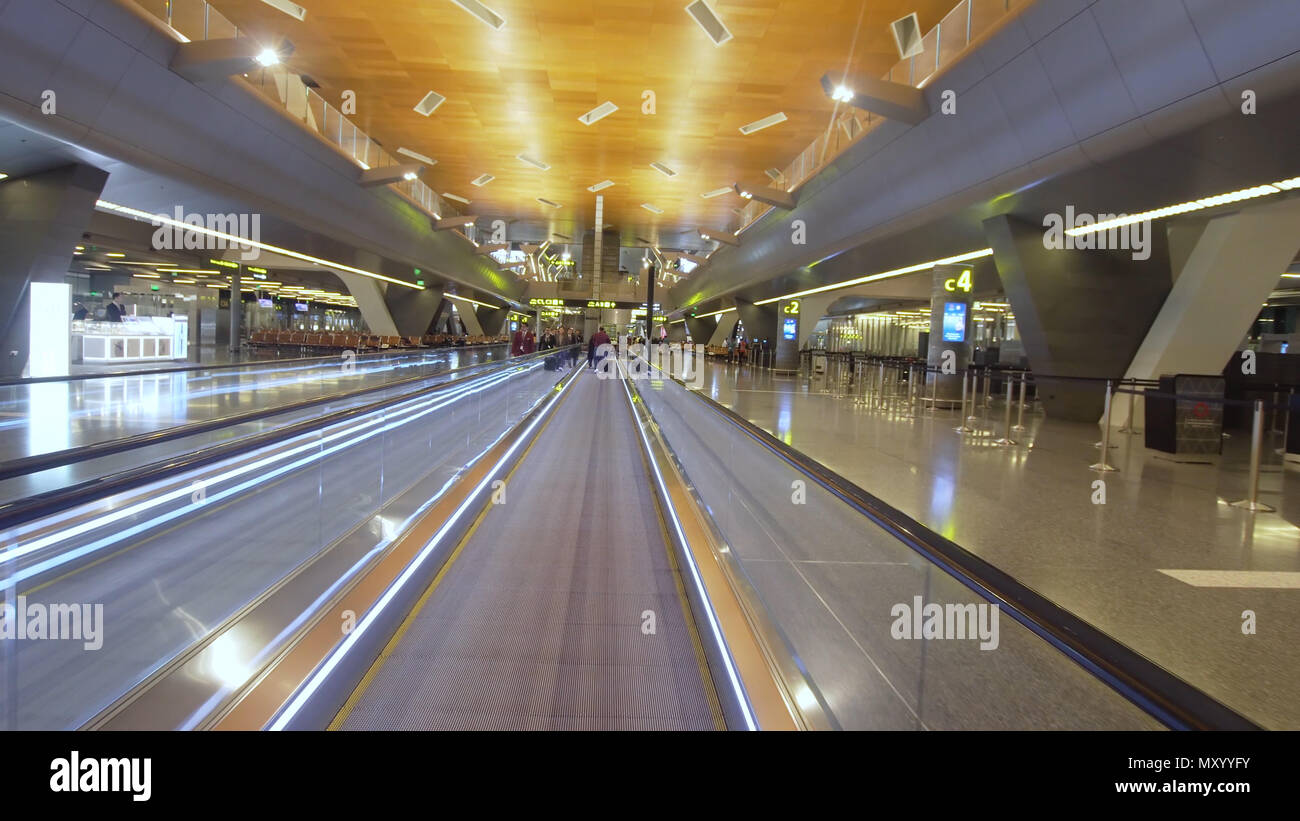Exhalator and Exterior of the new Hamad International Airport in Doha ...