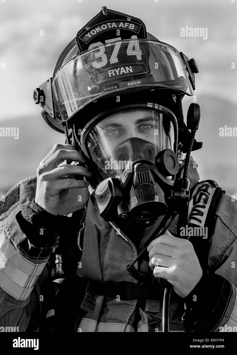Firefighter training class Black and White Stock Photos & Images - Alamy