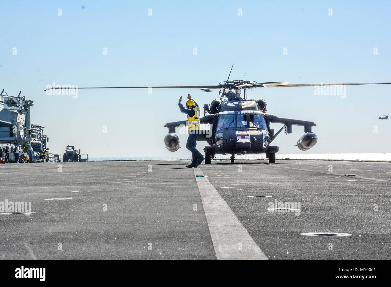 Pilots of a UH-60 Black Hawk from Charlie Company, 1st Battalion, 111th ...