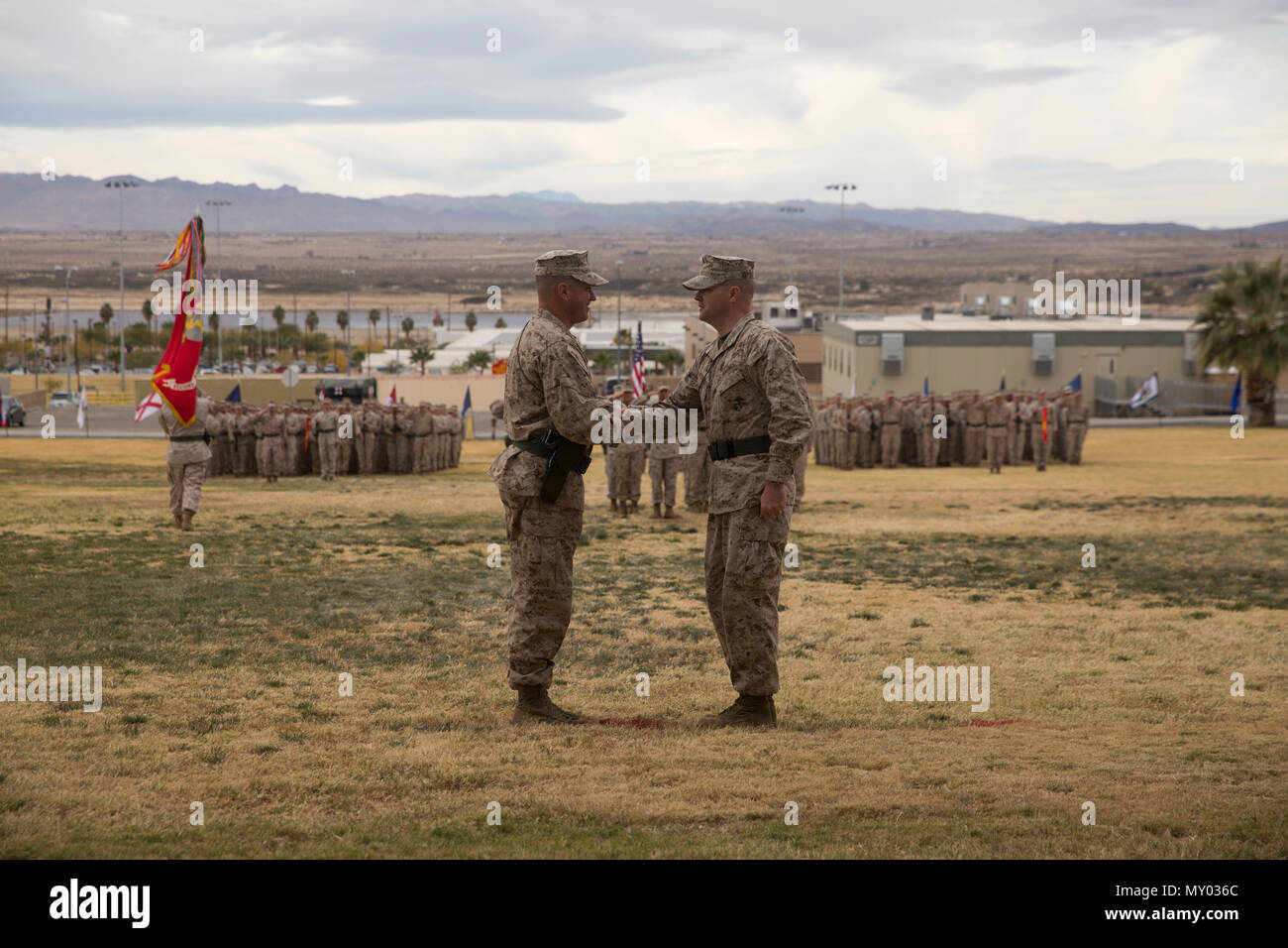 Lt. Col. Christopher T. Steele, outgoing commander and Lt. Col ...