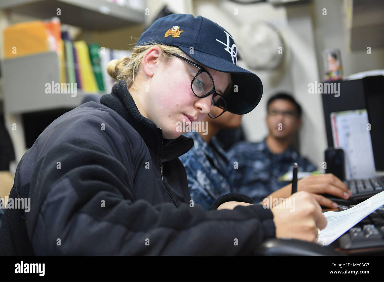 161220-N-KP948-080 GAETA, Italy (Dec. 20, 2016) - Ensign Abigail Kaiser ...