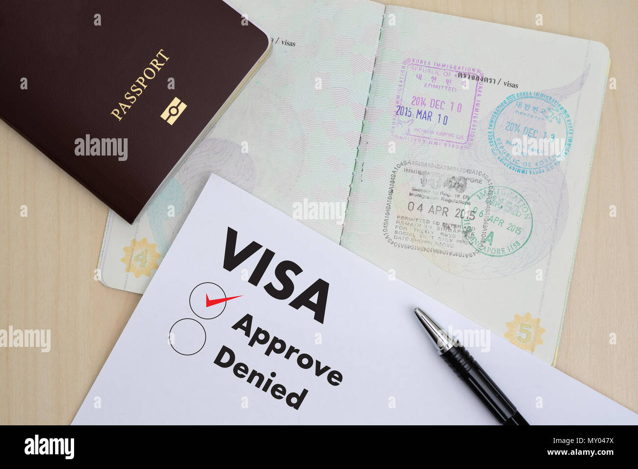 Visa application form to travel Immigration a document Money for ...